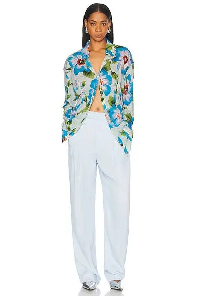 Acne Studios Suri Printed Viscose Shirt