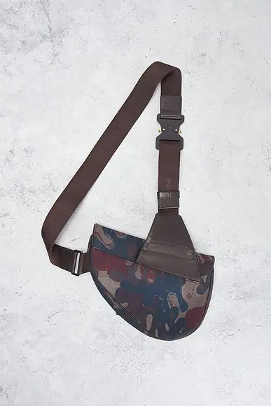 Dior Camouflage Saddle Bag - Green