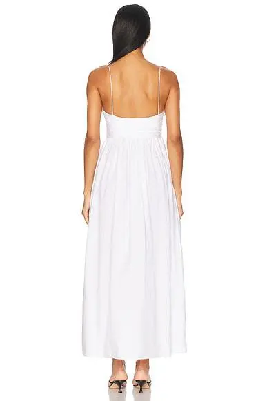Matteau Gathered Bodice Midi Dress