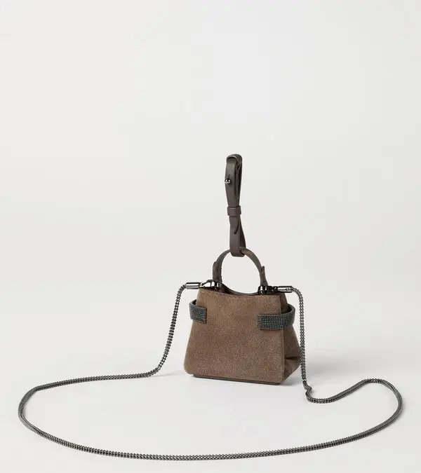 Brunello Cucinelli Small Essence Top-handle Bag - Brown