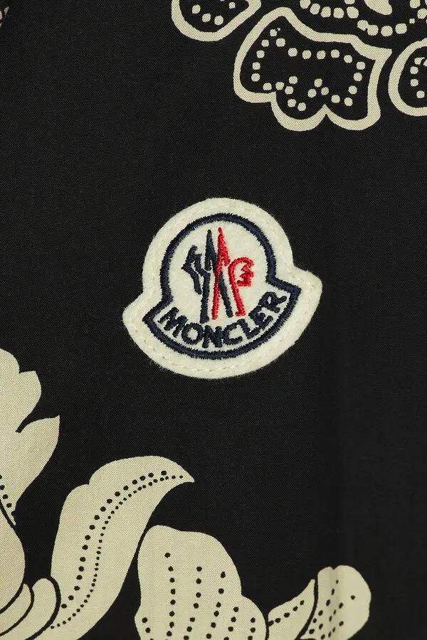 Moncler Short Sleeve Shirt In Black In Black - Navy