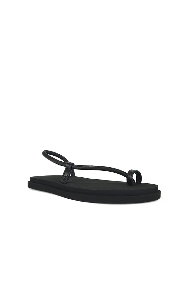 EMME PARSONS Bari Pool Slide - Black Nappa