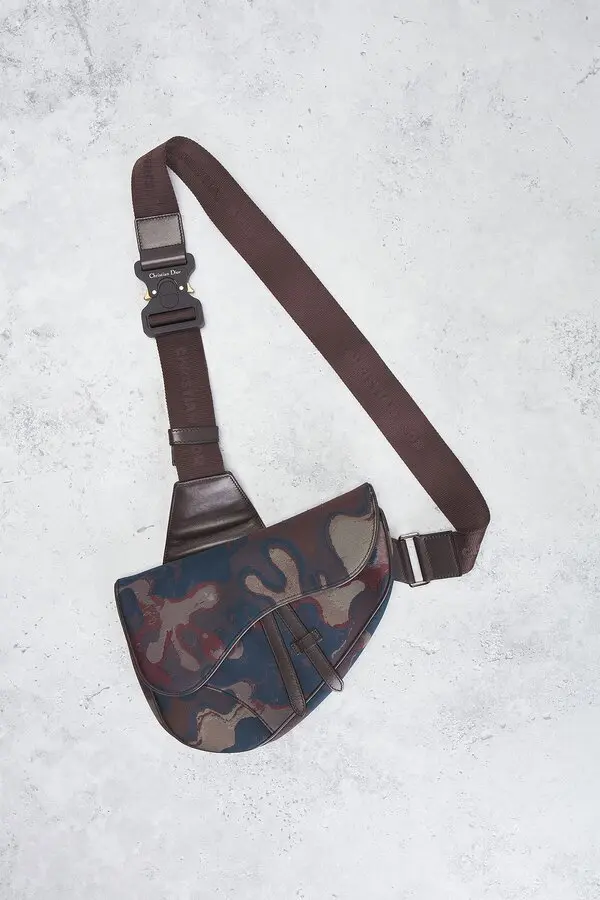 Dior Camouflage Saddle Bag