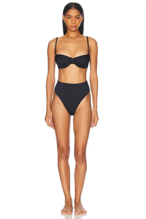 HAIGHT. Ribbed Vintage Bikini Top Adjustable