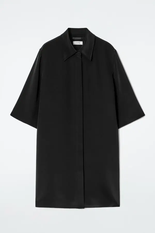 Cos Longline Silk Shirt