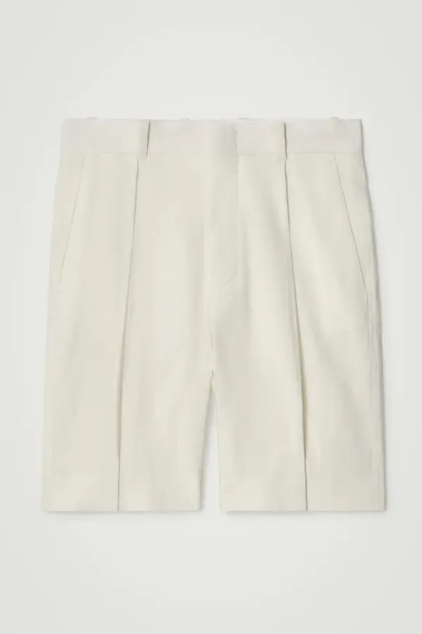 Cos Tailored Linen-blend Shorts