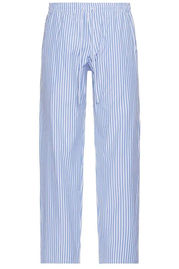 PIERRE-LOUIS MASCIA Trousers - White & Blue