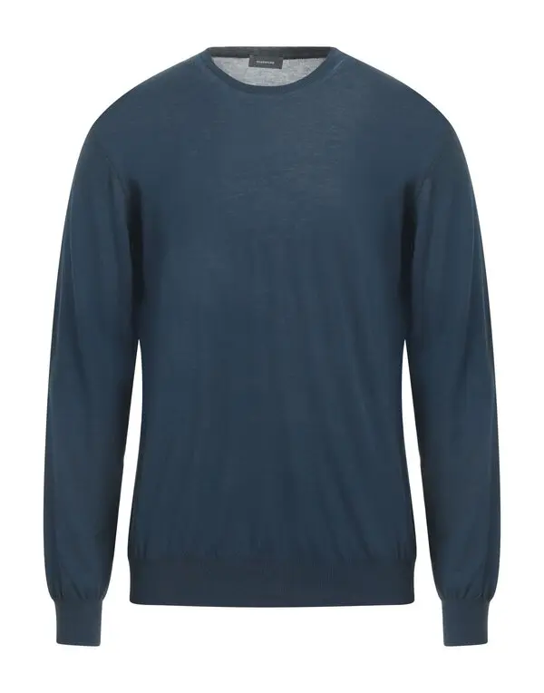 Rossopuro Cotton Crewneck Sweater - Blue