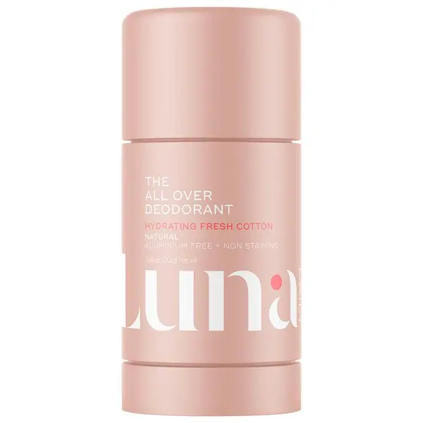 LUNA DAILY The Hydrating All Over Deodorant- Extra-strength, Natural, Non-staining, Aluminum Free Body Deodorant Stick - One-color