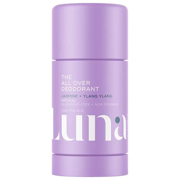 LUNA DAILY The All Over Deodorant- Extra-strength, Natural, Non-staining, Aluminum Free, Body Deodorant Stick - One-color