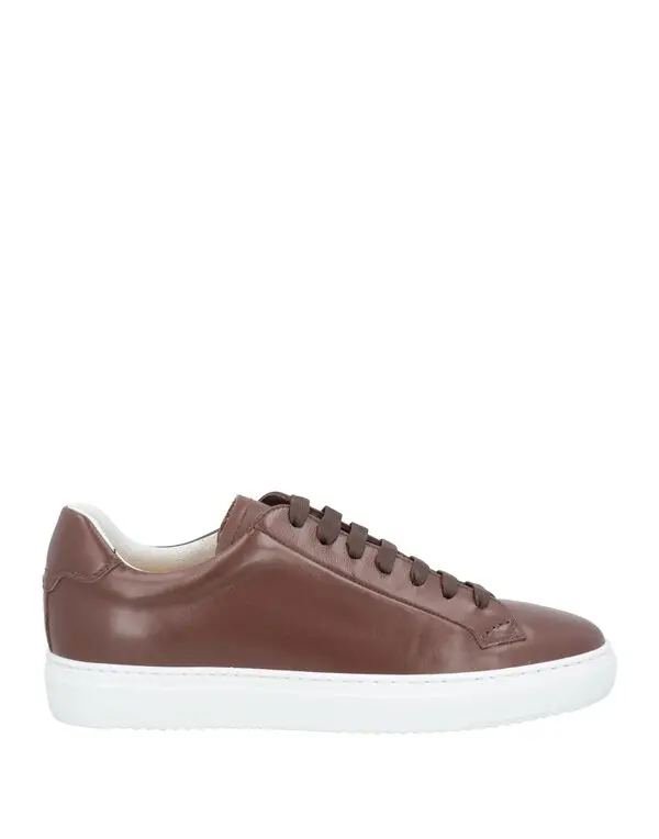 DOUCAL'S Eric Uomo Leather Sneakers - Brown