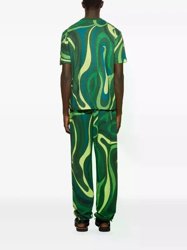 Emilio Pucci Flamed Jersey T-shirt - Green