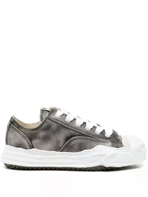 Mihara Yasuhiro Hank Leather Sneakers - Black