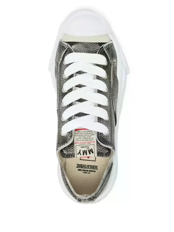 Mihara Yasuhiro Hank Leather Sneakers - Black