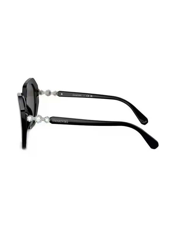 SWAROVSKI Geometric Frame Sunglasses