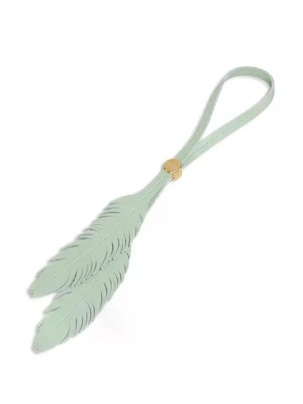 Marni Feather Leather Charm - Green