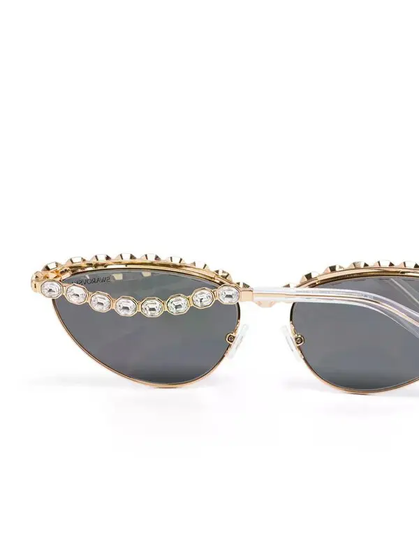 SWAROVSKI Crystal-embellished Cat-eye Sunglasses - Gold