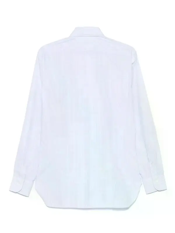 BARBA NAPOLI Checked Shirt - Blue