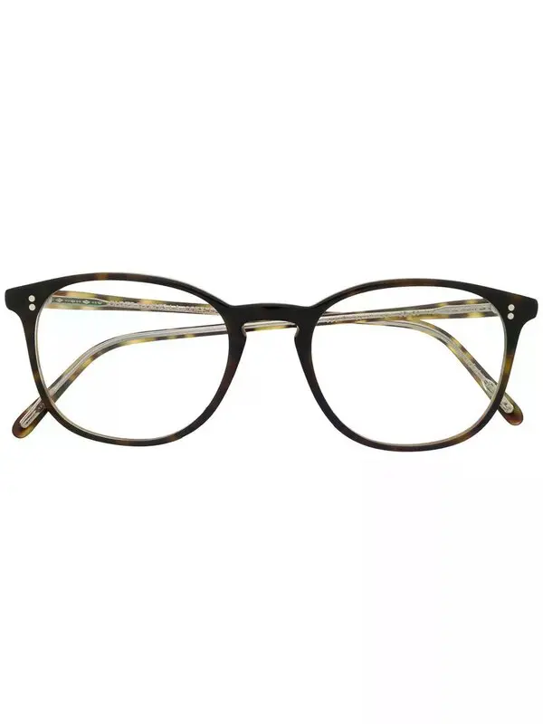 Oliver Spencer Round Framed Glasses - Brown