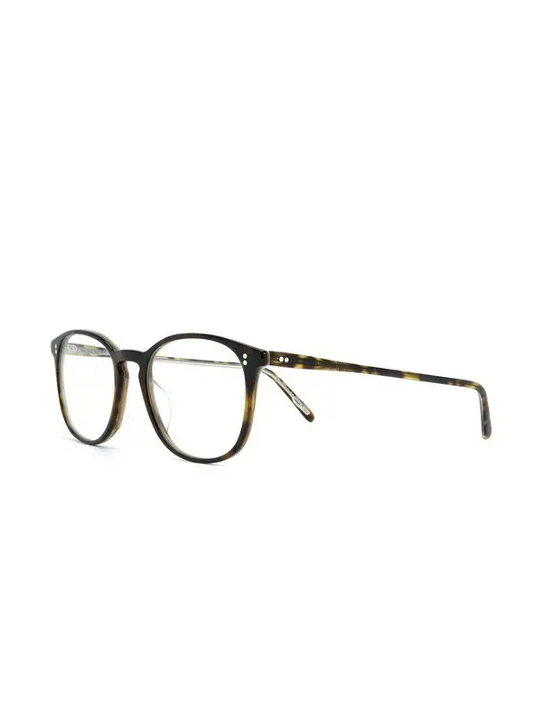 Oliver Spencer Round Framed Glasses - Brown