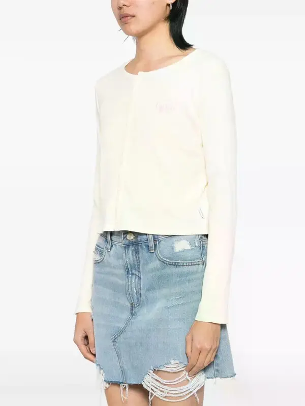 CHOCOOLATE Logo-embroidered Top - White