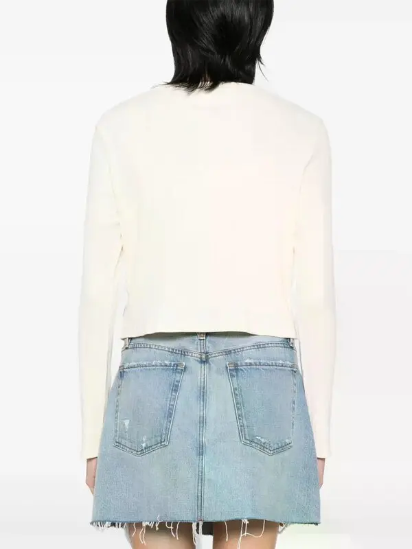 CHOCOOLATE Logo-embroidered Top - White
