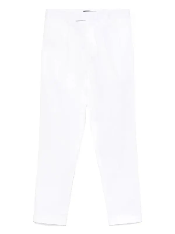 LOW BRAND Logo-tag Trousers - White
