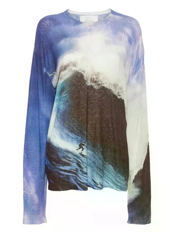 ERL Wave-print T-shirt