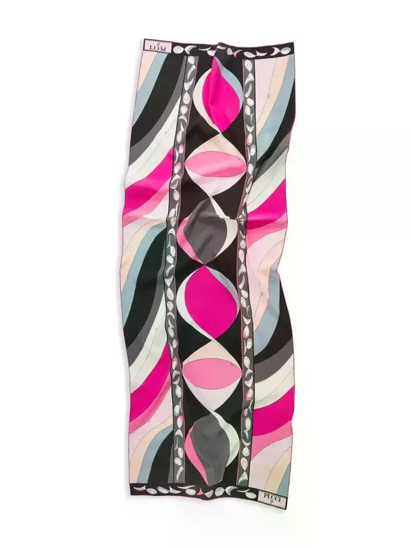 Emilio Pucci Pesci-print Scarf - Black