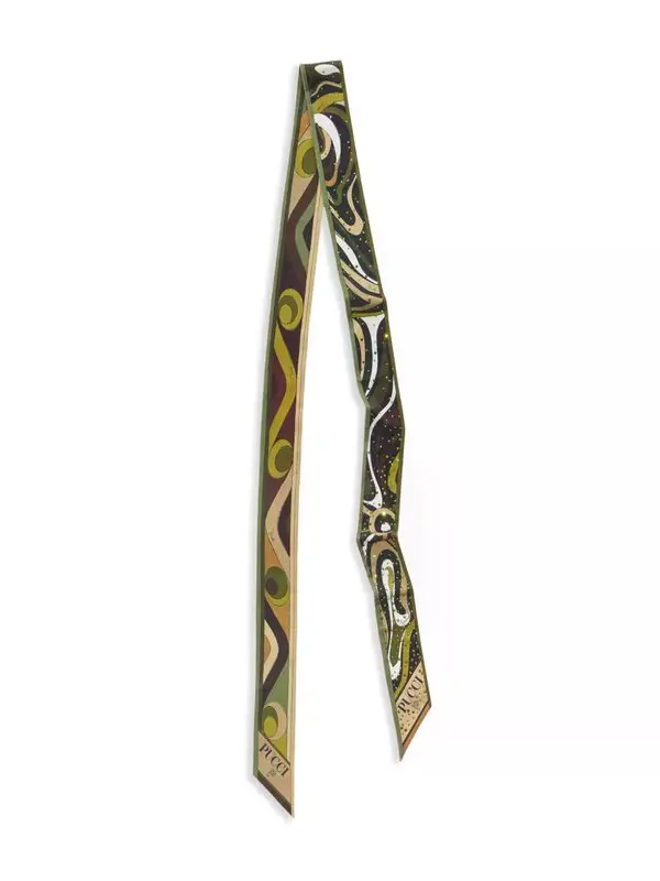 Emilio Pucci Mix-print Scarf - Green