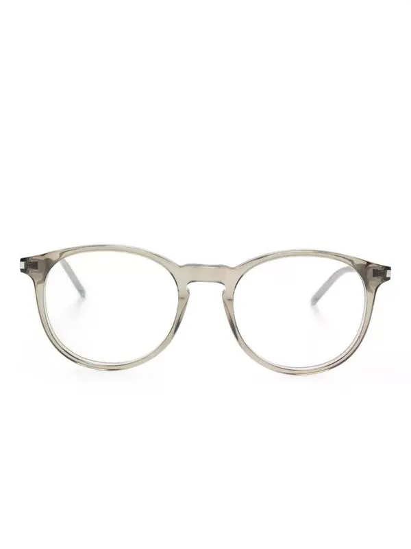 Saint Laurent Round-frame Eyeglasses - Grey
