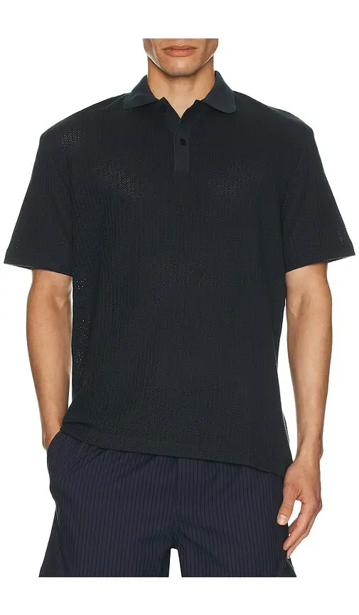 SAMSOE SAMSOE Sajase Short Sleeve Polo In Black