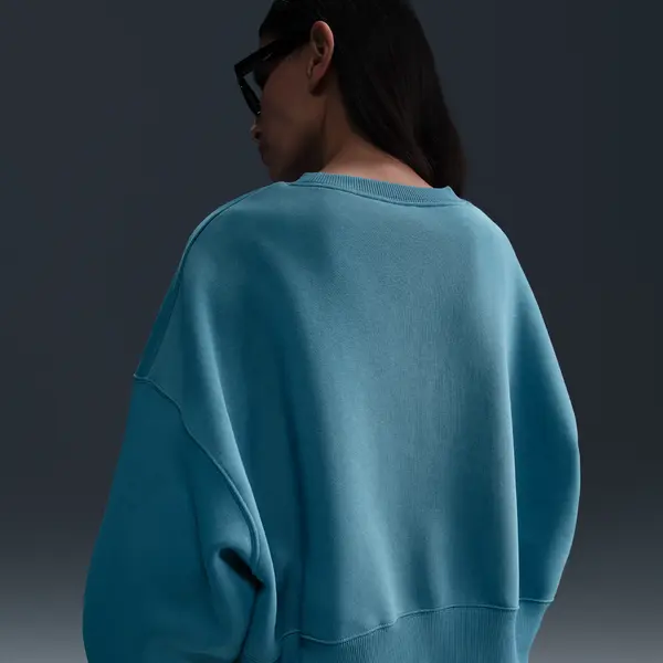 Nike Sportswear Phoenix Fleece Over-oversized Crew-neck Sweatshirt - Blue