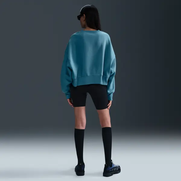 Nike Sportswear Phoenix Fleece Over-oversized Crew-neck Sweatshirt - Blue