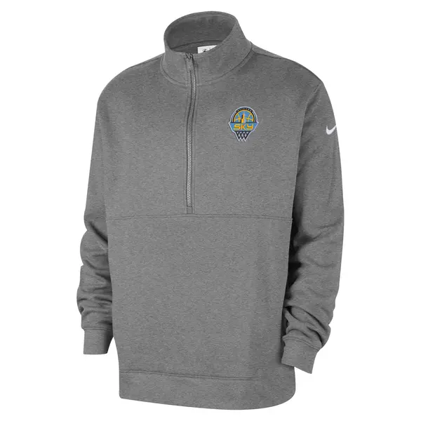 Nike Chicago Sky Club Wnba Half-zip Top - Grey