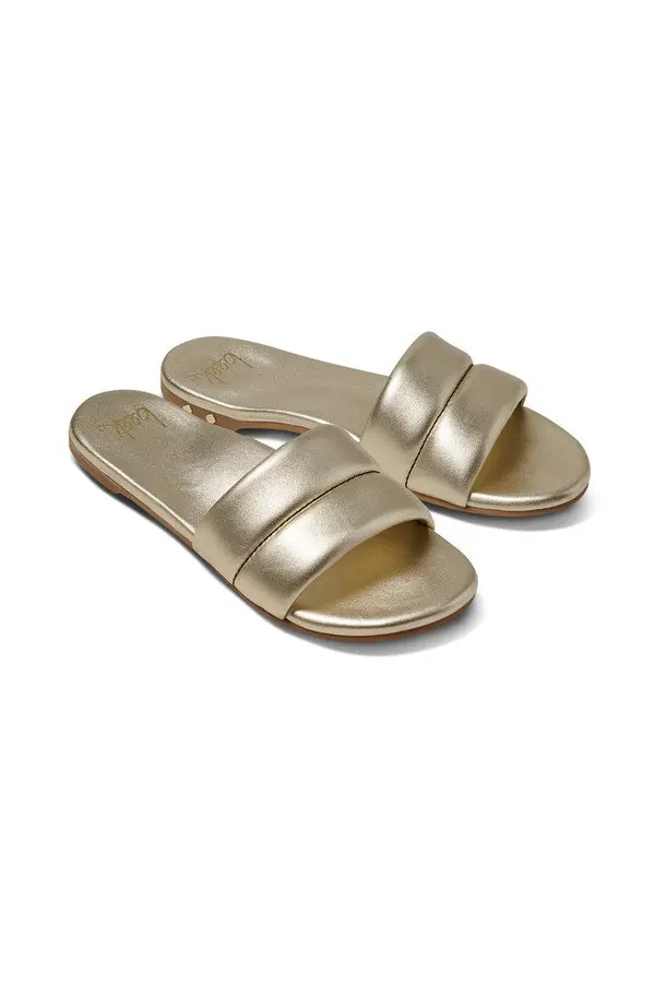 Beek Sugarbird Slide Sandal - Metallic