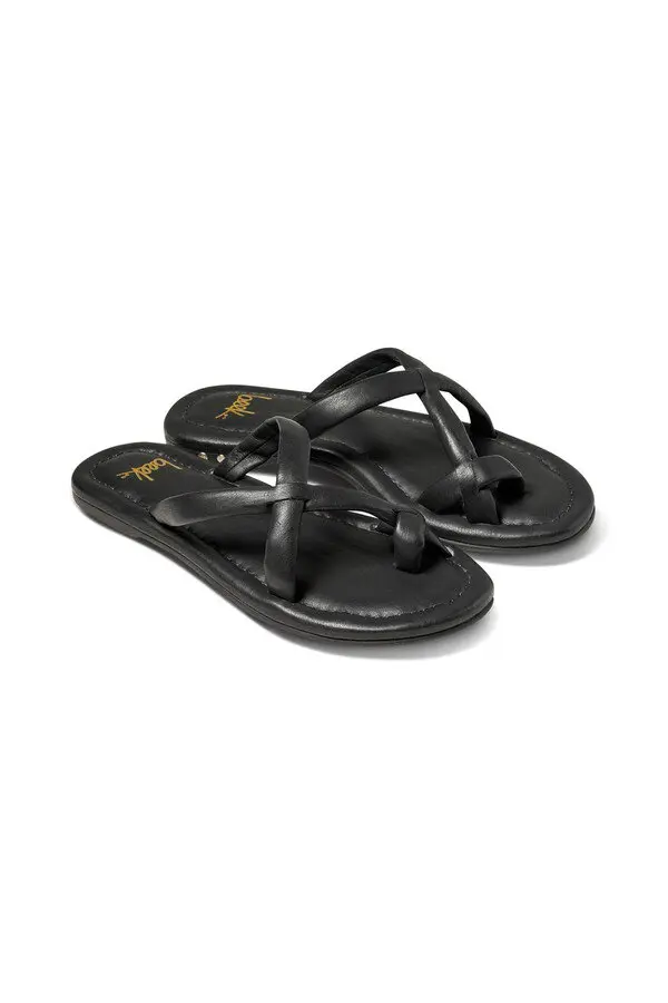 Beek Sungem Leather Sandals - Black