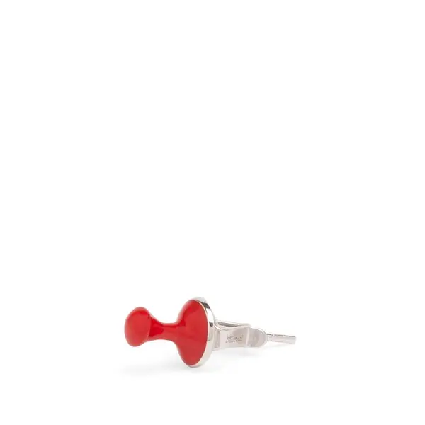 Miansai Tack Enamel Stud Earring - Red