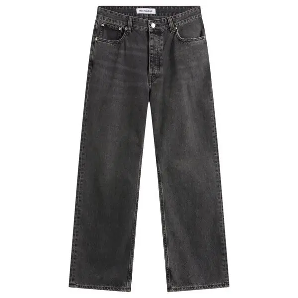 WON HUNDRED Steve Relaxed Straight Leg Jeans - Iguana Black