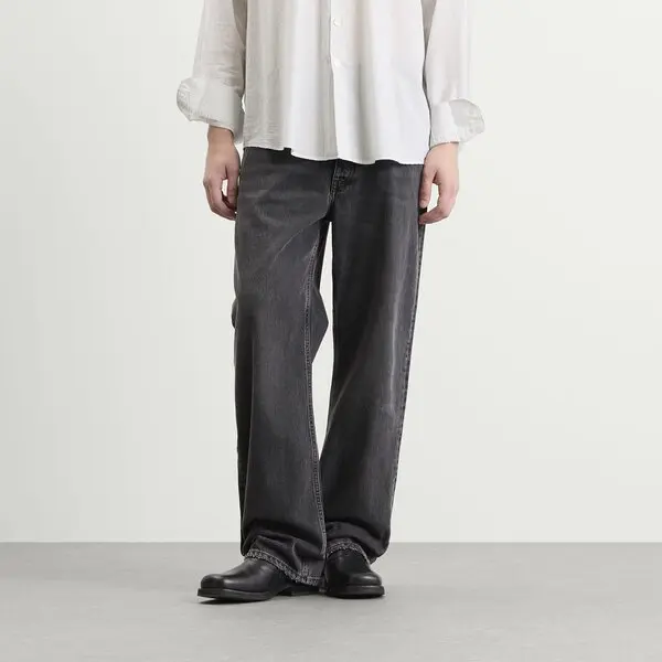 WON HUNDRED Steve Relaxed Straight Leg Jeans - Iguana Black