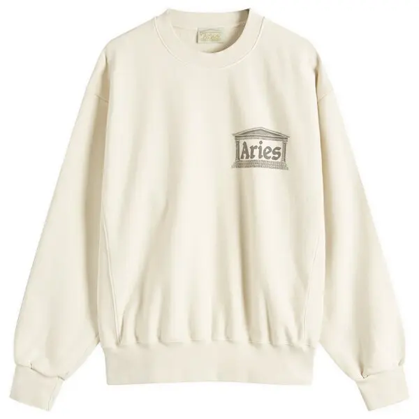 Aries Premium Aged Temple Sweatshirt - Off White