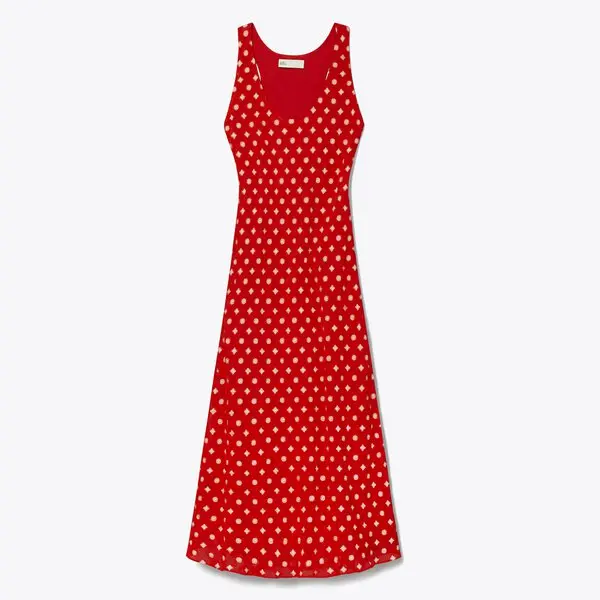 Tory Burch Jacquard Dress - Pepperoncini Nothing Ditsy