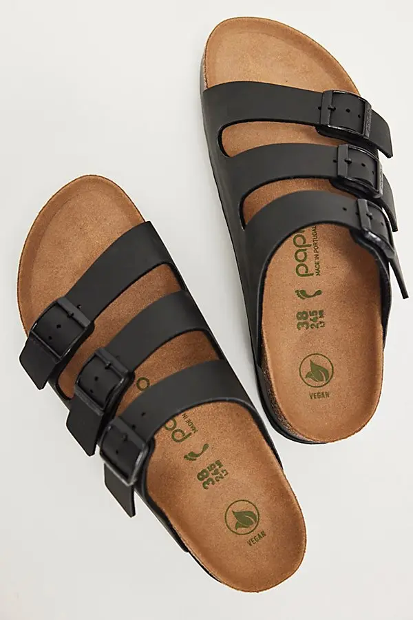 BIRKENSTOCK Florida Platform Flex Vegan Sandals - Black