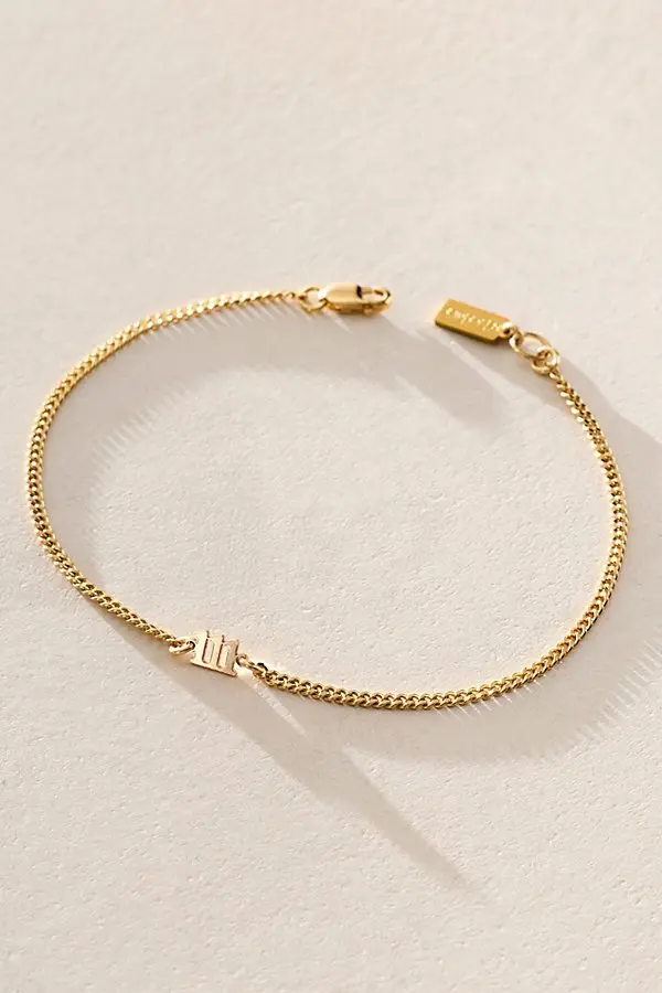 SET & STONES Angel Number Gold Bracelet - 111