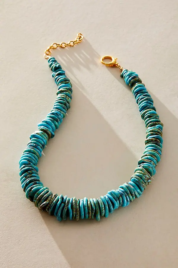ALV Gill Disc Necklace - Turquoise