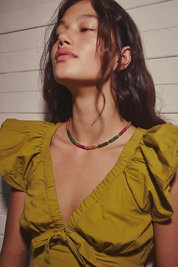 ALV Anguilla Stone Necklace - Meadow