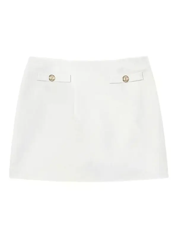 TWINSET Linen-blend Mini Skirt