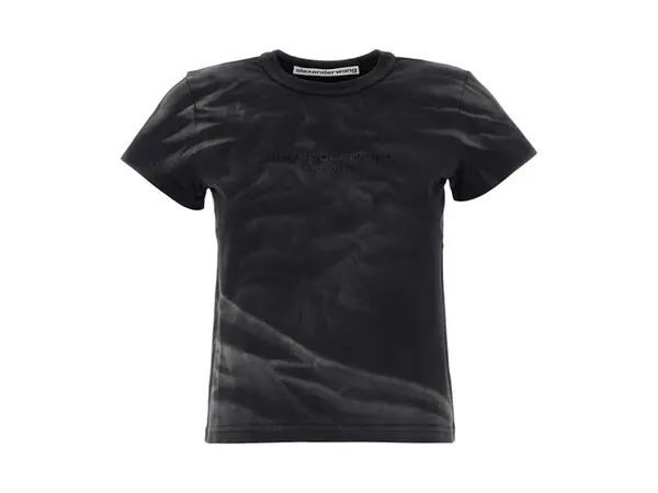 Alexander Wang Crease Wash Shrunken Jersey Tee