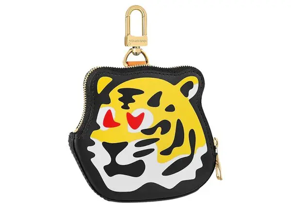 LOUIS VUITTON X Nigo Tiger Coin Card Holder - Multicolor