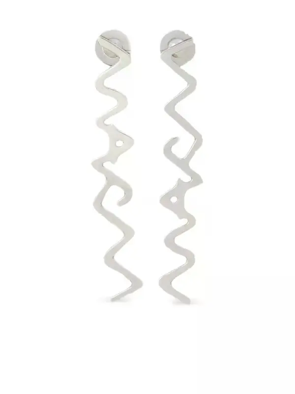 Marni Logo Earrings - Silver